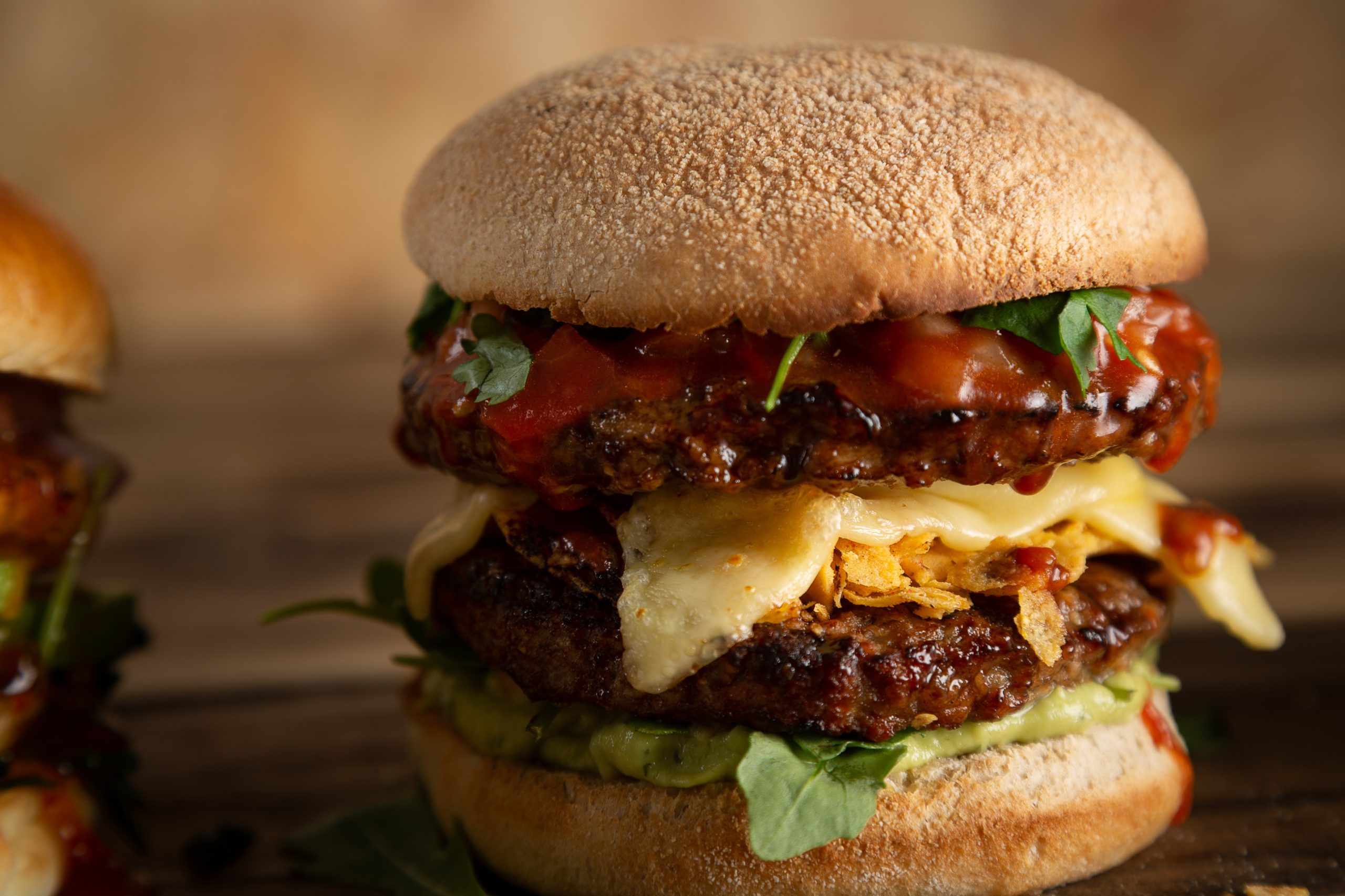 Mexican Burger on Wholesale Sourdough Burger Buns | Kara Foodservice