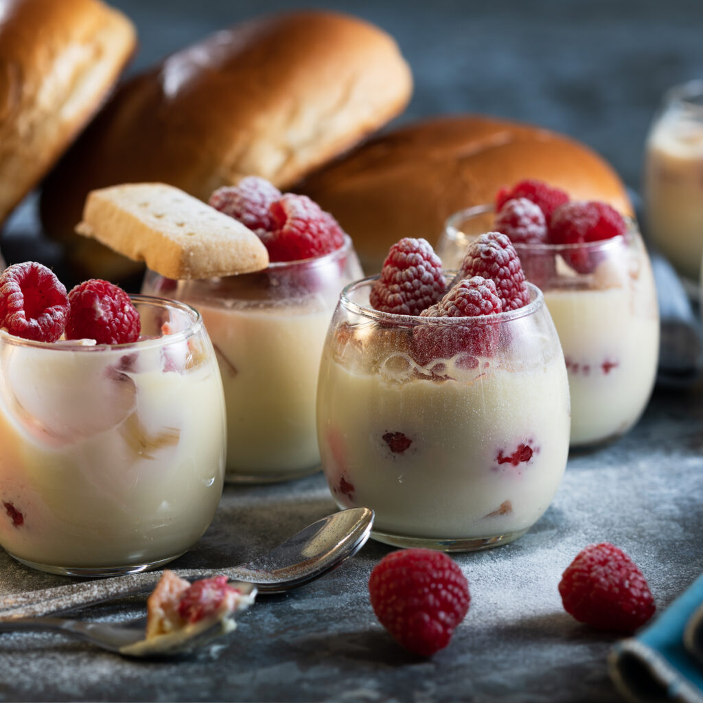 Lemon & Raspberry Posset | Brioche Buns | Kara Foodservice